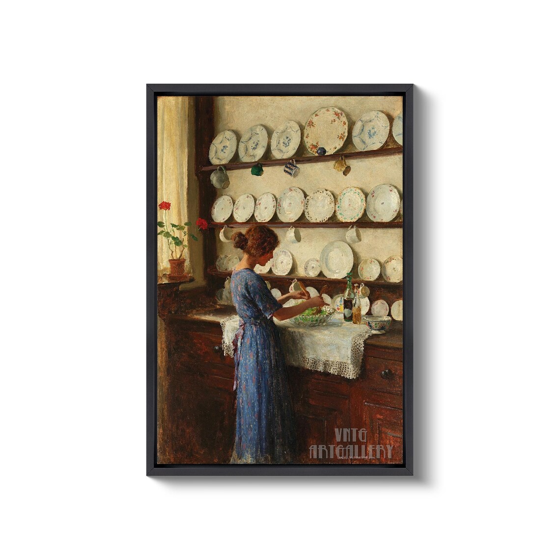 William Henry Margetson : the Lady of the House (date Unknown) Canvas ...