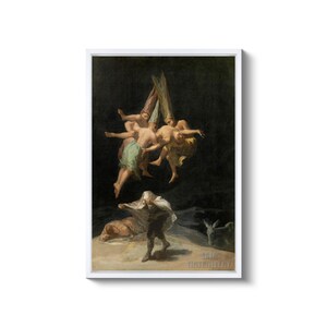 Francisco Goya : Witches' Flight (1797) Canvas Gallery Wrapped or ...