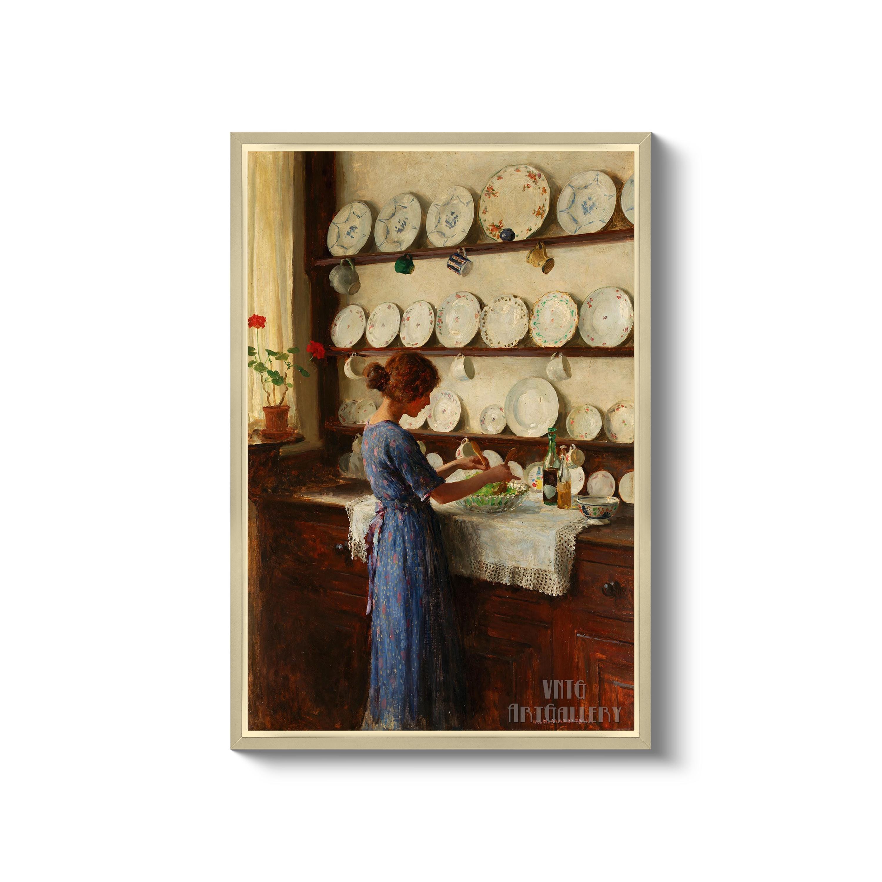 William Henry Margetson : the Lady of the House (date Unknown) Canvas ...