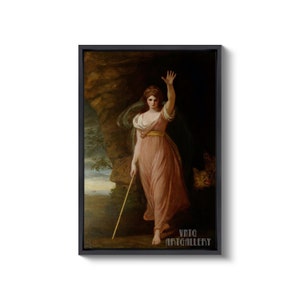 George Romney : Emma Hart, Lady Hamilton as Circe (1782) Canvas Gallery ...
