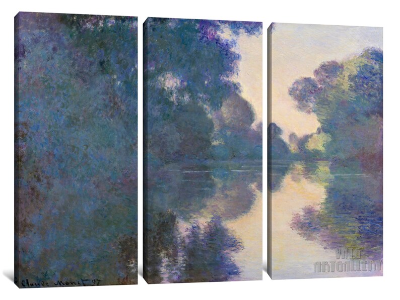 Claude Monet : Morning on the Seine Near Giverny 1897 Canvas - Etsy