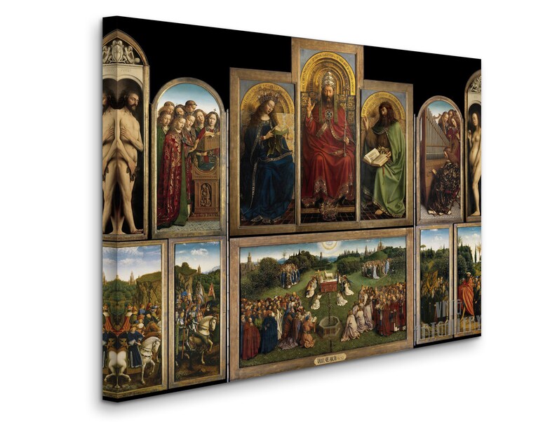 Jan Van Eyck Ghent Altarpiece 1432 Canvas Gallery Wrapped or - Etsy