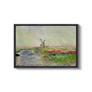 Claude Monet : Tulip Field in Holland (1886) Canvas Gallery Wrapped or ...