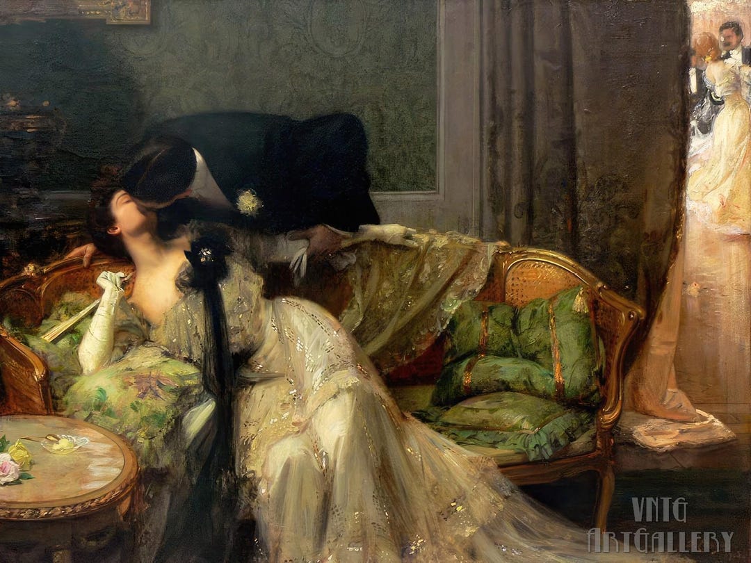 Hubert-denis Etcheverry : Vertige (1903) Canvas Gallery Wrapped or ...