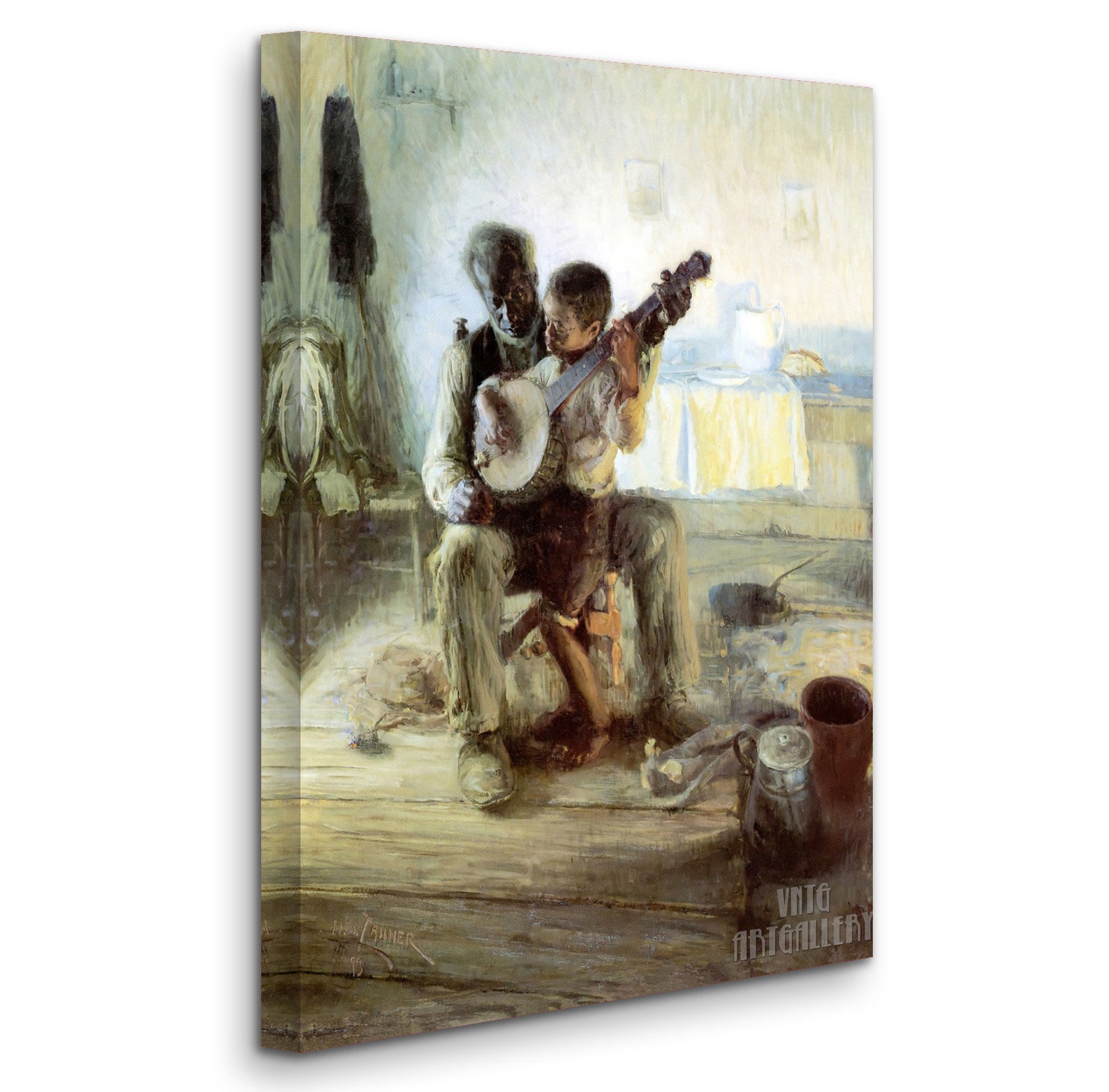 Henry Ossawa Tanner : the Banjo Lesson 1893 Canvas Gallery - Etsy