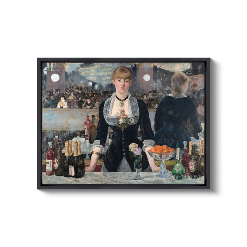 Édouard Manet : A Bar at the Folies-bergère (1882) Canvas Gallery ...