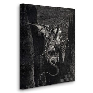 Gustave Doré : Geryon (1890) Canvas Gallery Wrapped or Framed Giclee ...