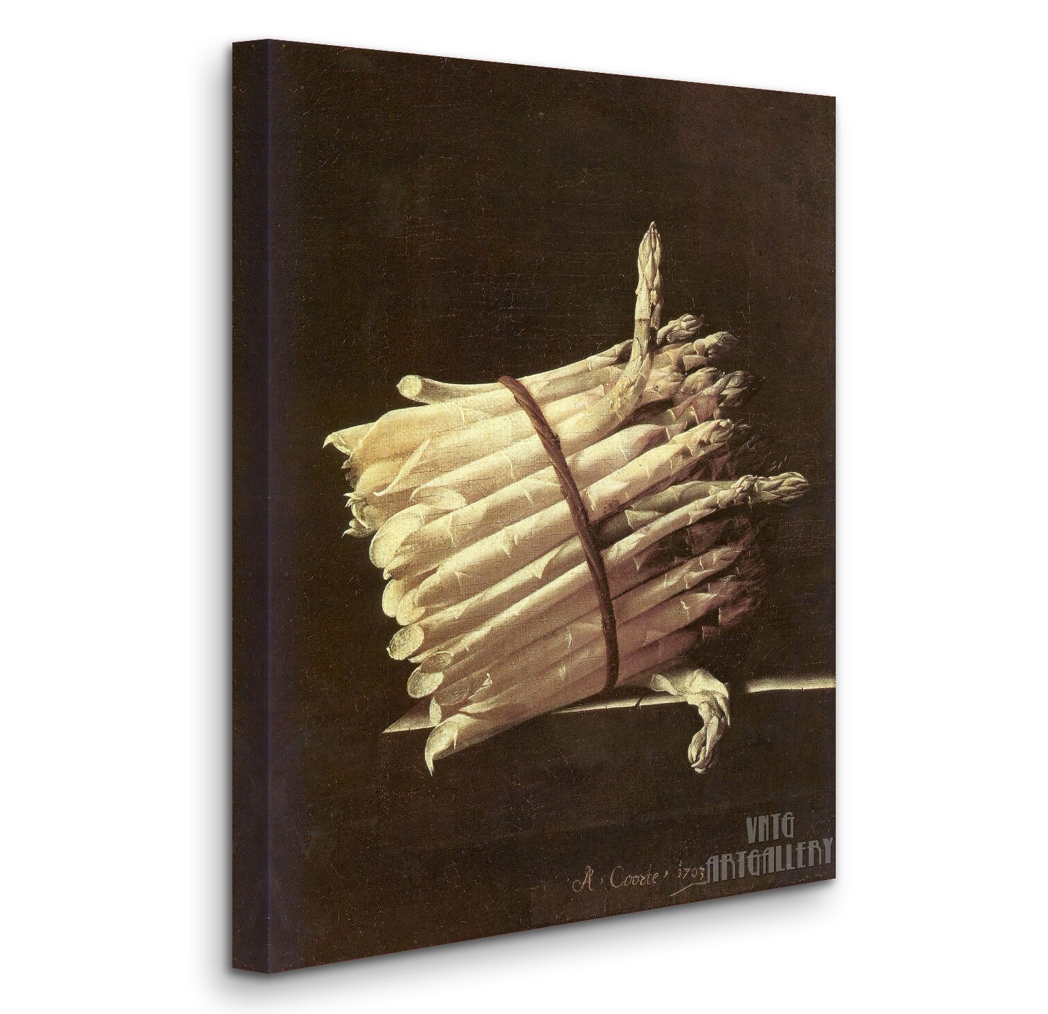 Adriaen Coorte : Still Life With Asparagus 1697 Canvas - Etsy