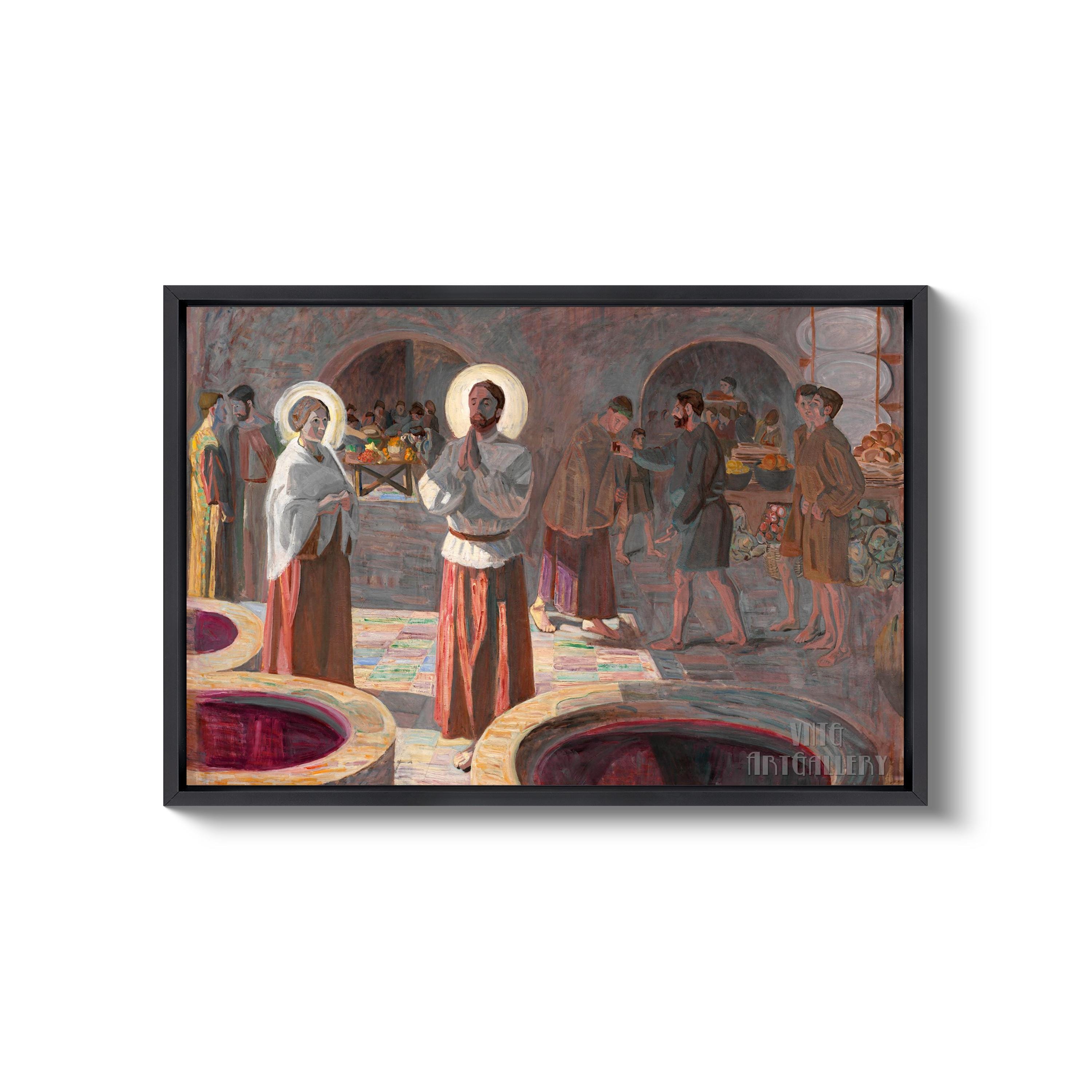 Niels Larsen Stevns : the Wedding at Cana (1915) Canvas Gallery Wrapped ...