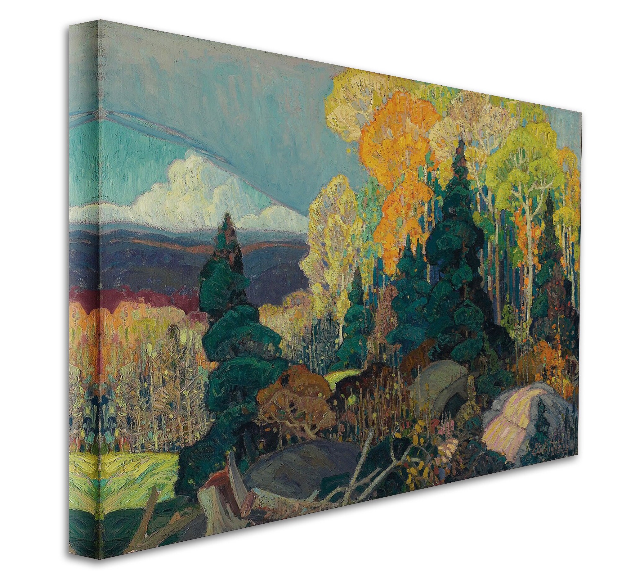 Franklin Carmichael Autumn Hillside 1920 Canvas Gallery | Etsy
