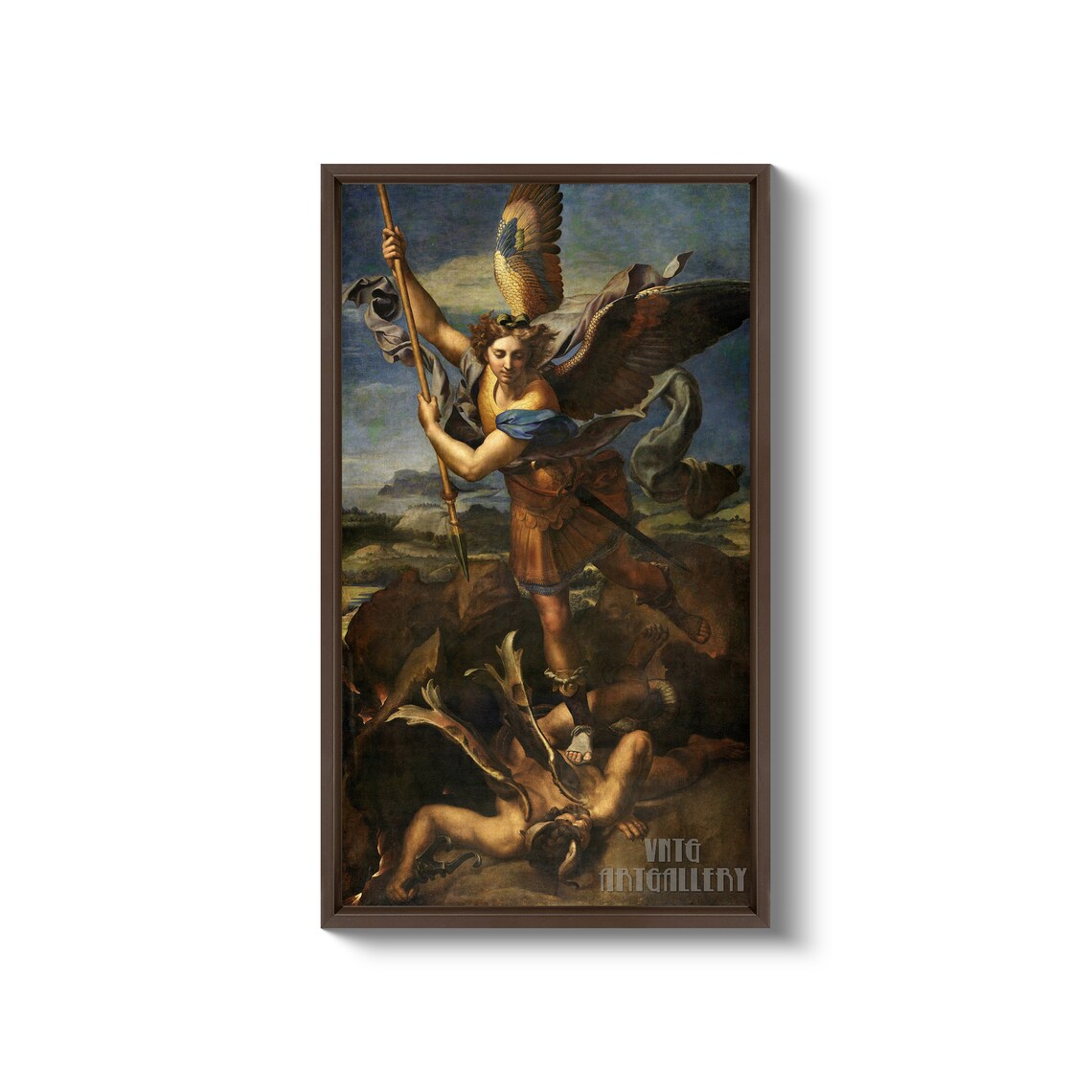 Raphael : Saint Michael Vanquishing Satan 1518 Canvas - Etsy