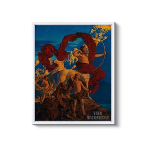 Maxfield Parrish : Jason and His Teacher 1909 Canvas Gallery Wrapped or ...