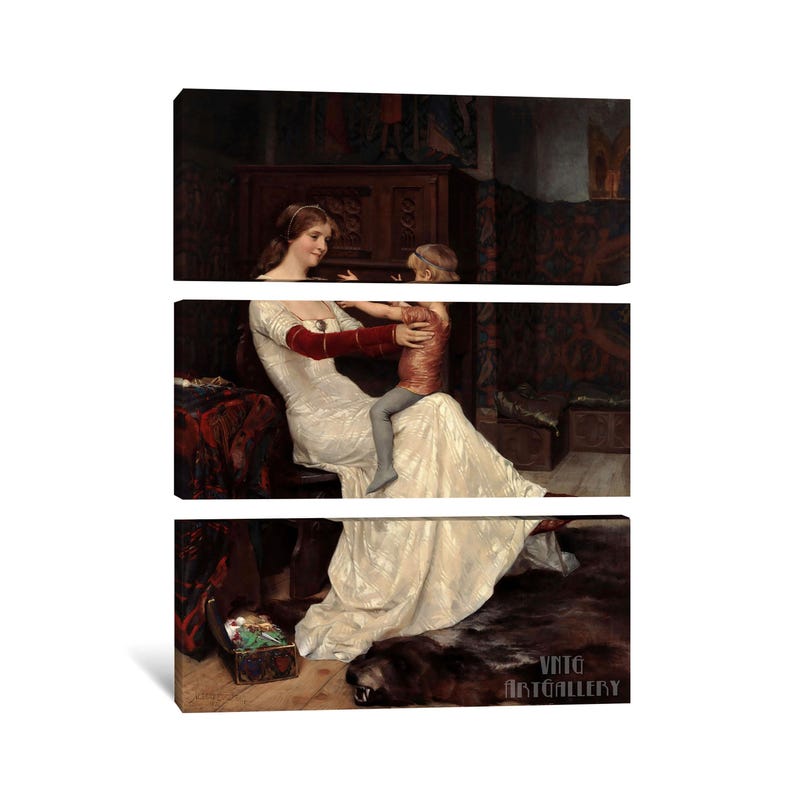Albert Edelfelt : Queen Blanka (1877) Canvas Gallery Wrapped or Framed ...