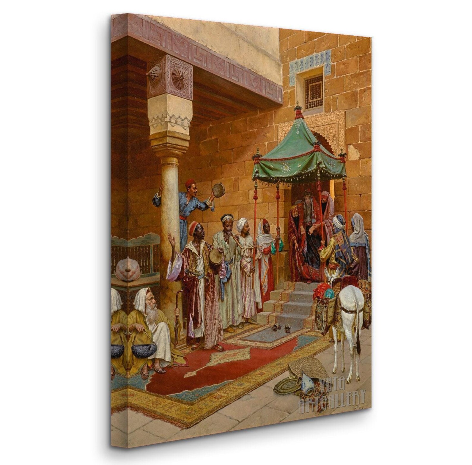 Rudolf Ernst : the New Bride (date Unknown) Canvas Gallery Wrapped or ...
