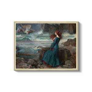 John William Waterhouse : Miranda, the Tempest (1916) Canvas Gallery ...