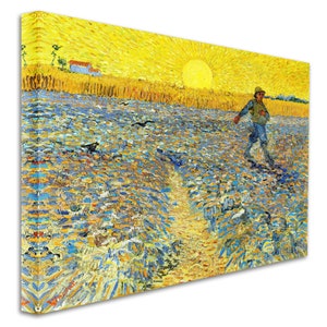 Vincent Van Gogh : the Sower at Sunset (1888) Canvas Gallery Wrapped or ...