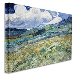 Vincent Van Gogh : Landscape With Houses (1890) Canvas Gallery Wrapped ...