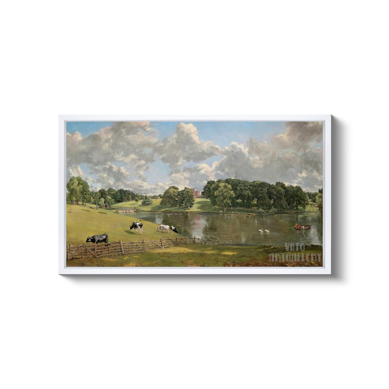 John Constable : Wivenhoe Park Essex (1816) Canvas Gallery Wrapped or ...