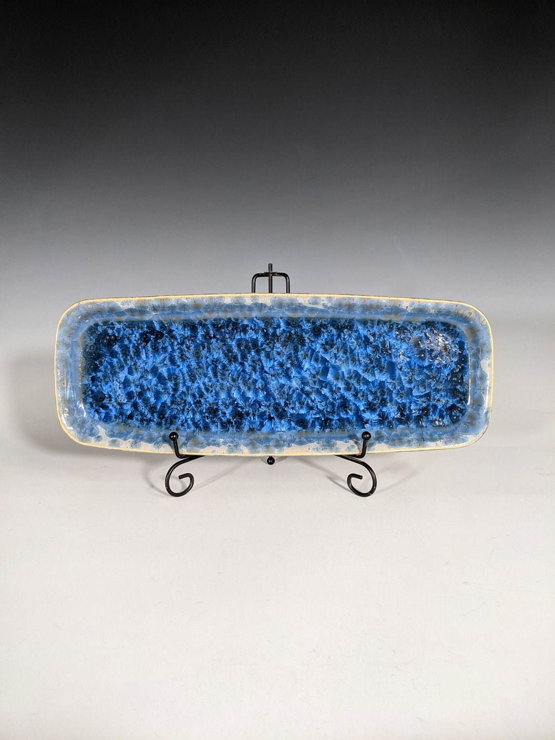 Ceramic Tray, Crystalline Glazed, Xlarge Serving Dish - Etsy