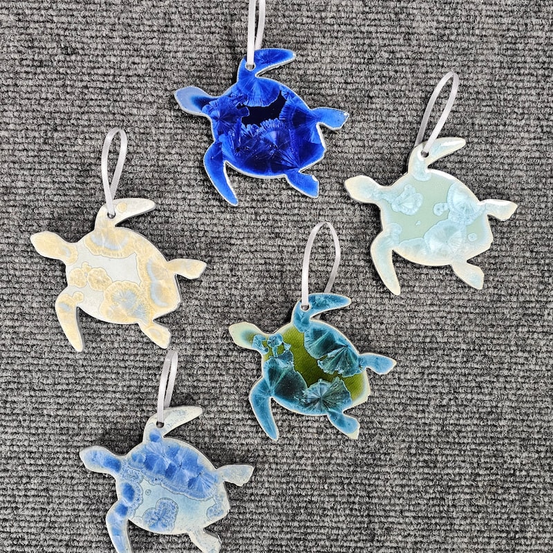 Crackle Glaze Ornament - Etsy