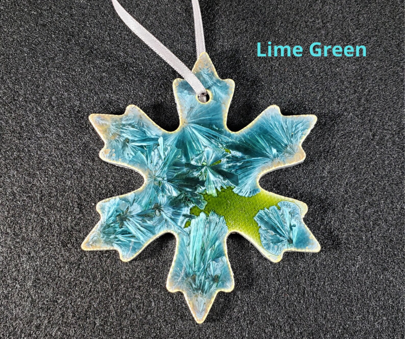 Ceramic Snowflake Ornament | Etsy