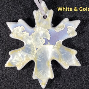 Ceramic Snowflake Ornament - Etsy