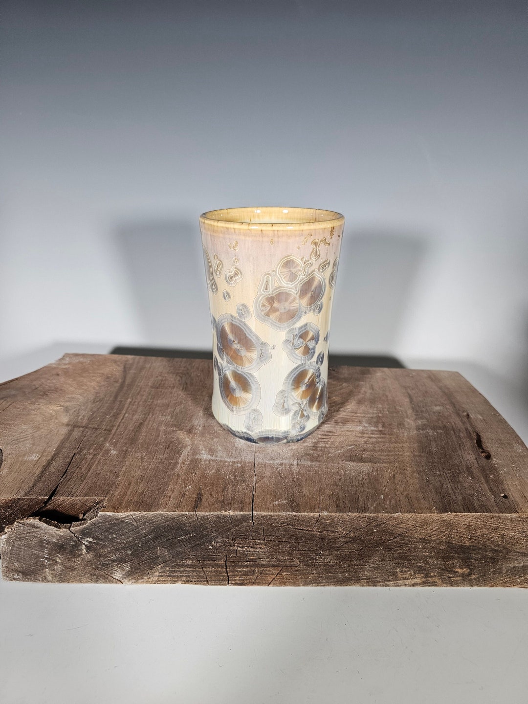 Ceramic Tumbler, Ceramic Cup, Crystalline Glazed Drinking Glass, Hand ...