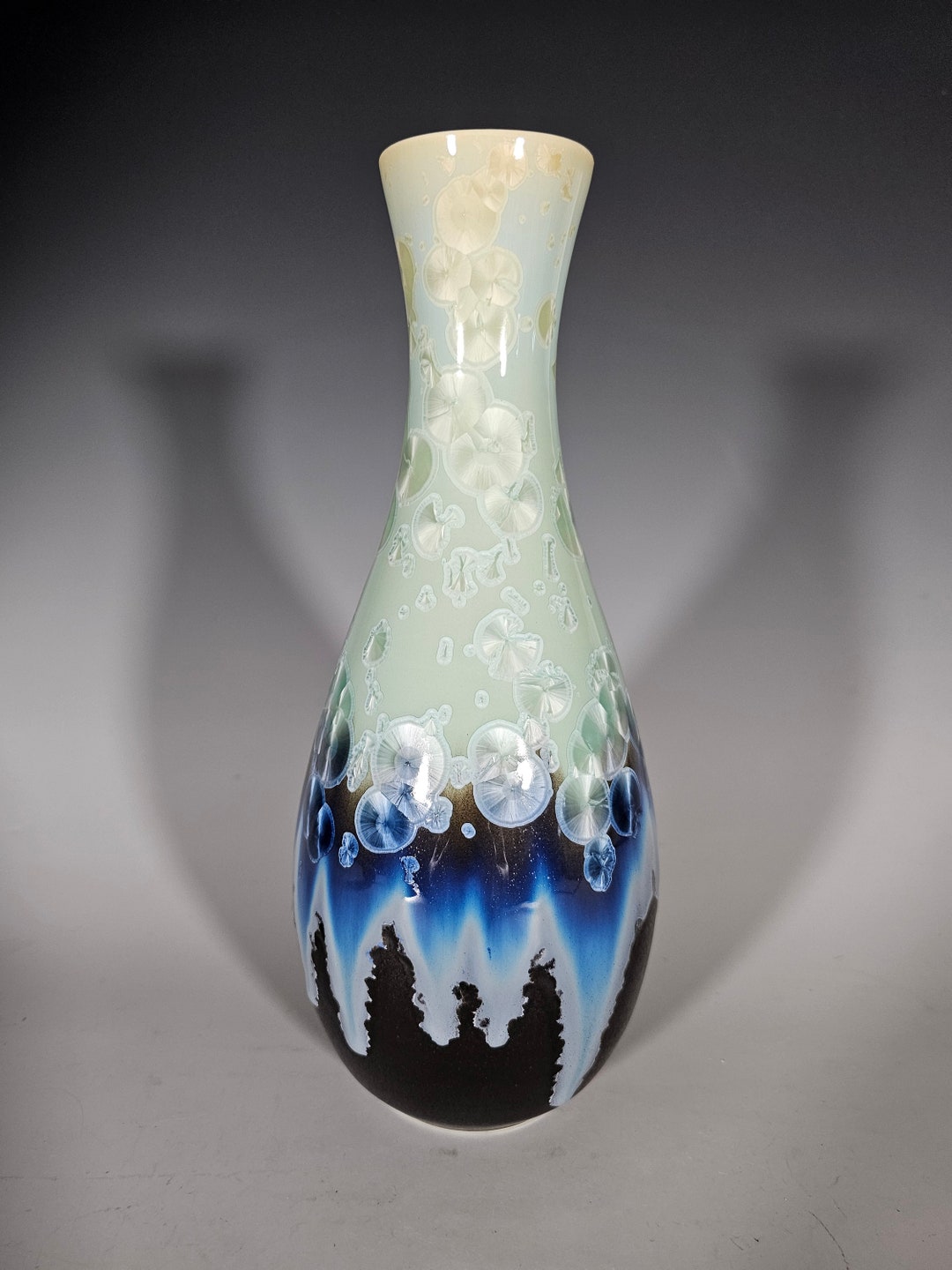 Pottery Vase, Crystalline Glazed Pottery, Ceramic Vase - Etsy