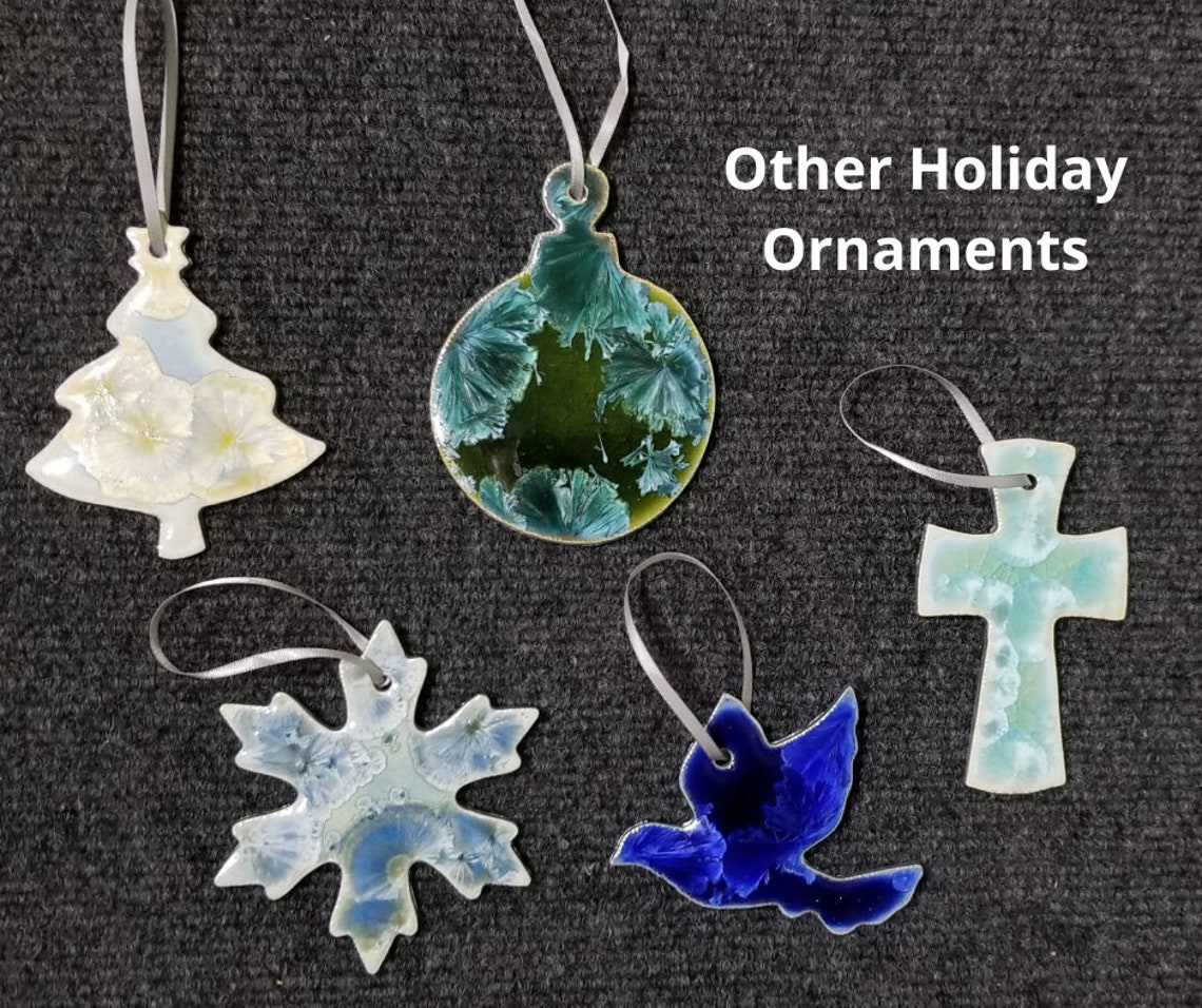 Ceramic Snowflake Ornament - Etsy
