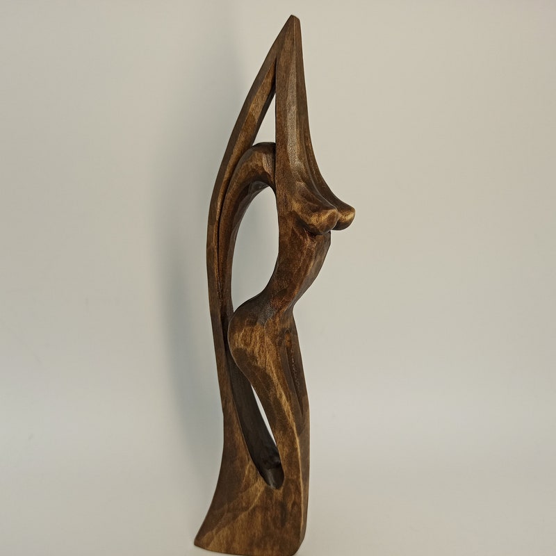 Carved Wood Woman Figure - Etsy