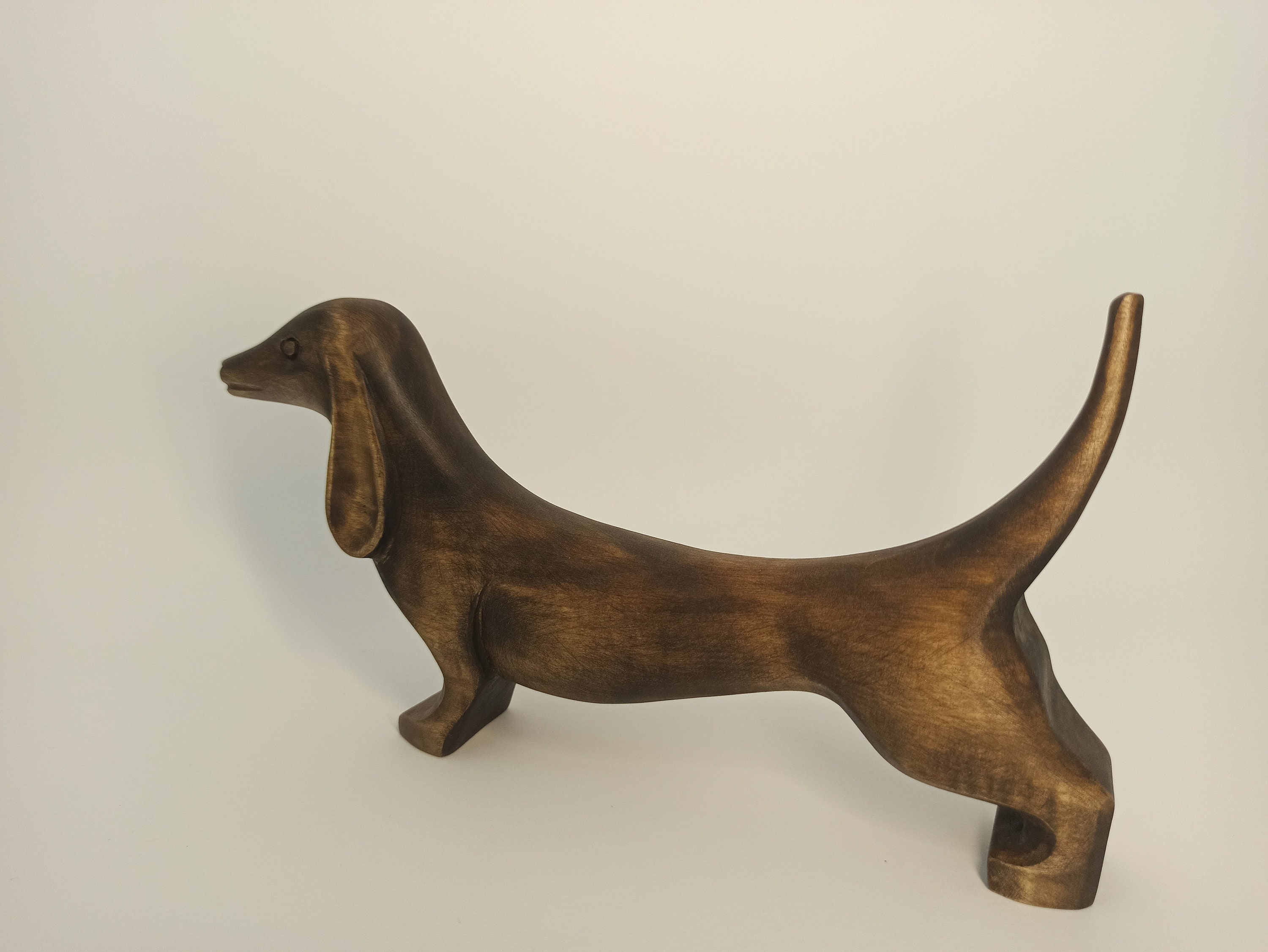 Dog figurine 4 Dog sculpture art Wood carving | Etsy