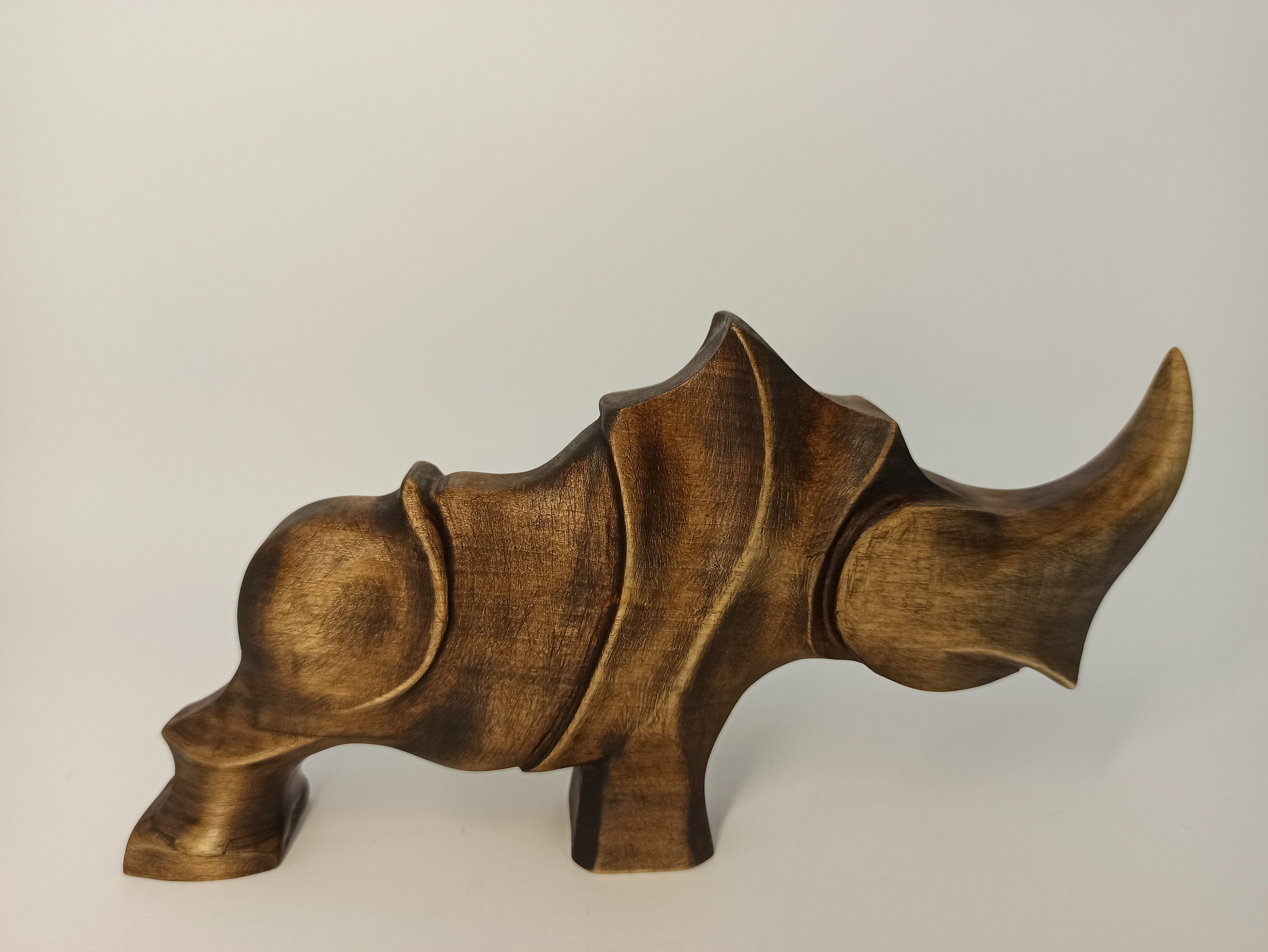 Rhinoceros gifts 4 Wood carving Rhinoceros figurine | Etsy