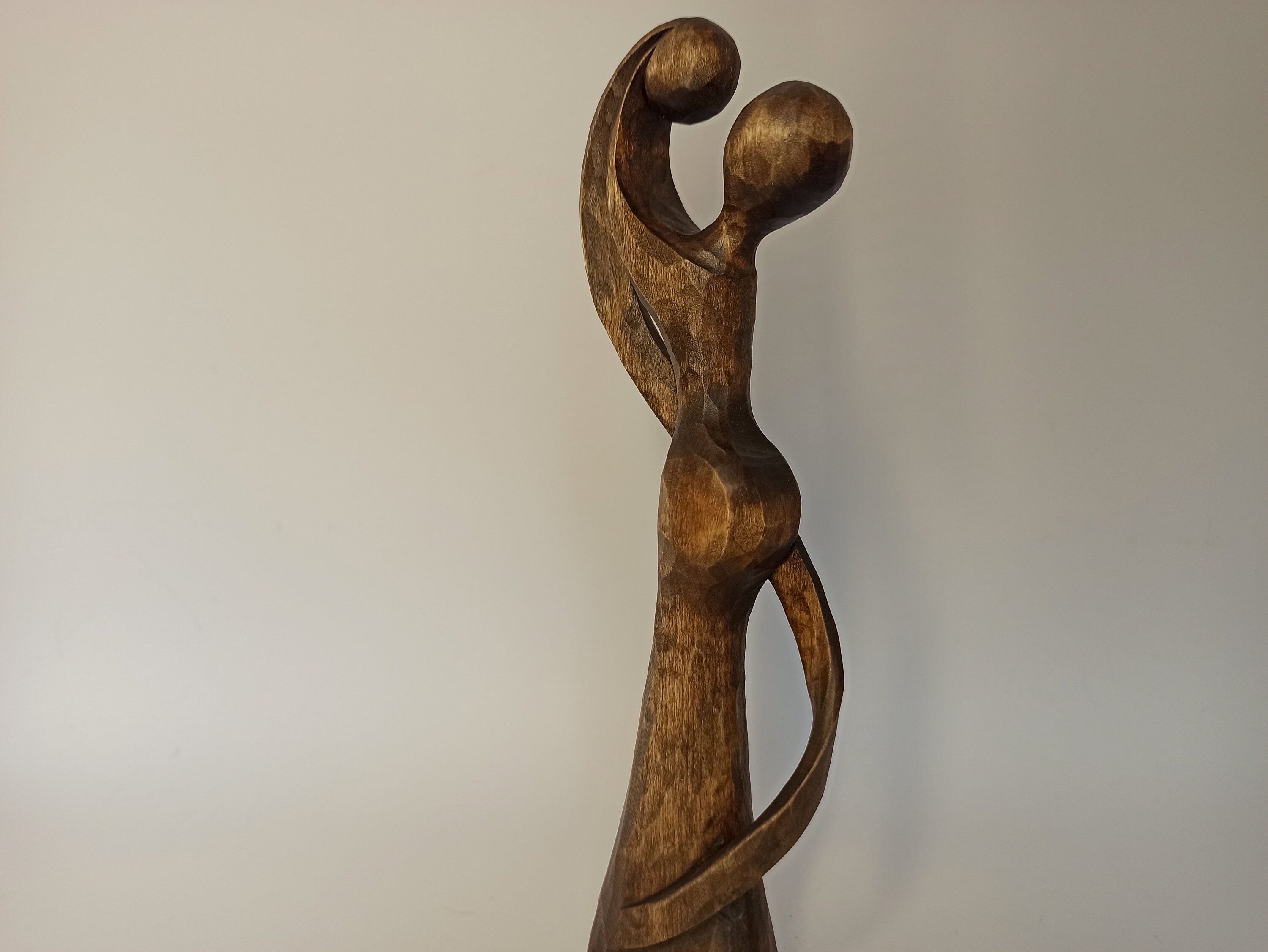 Mother child sculpture 8.5 Wood carving Family | Etsy