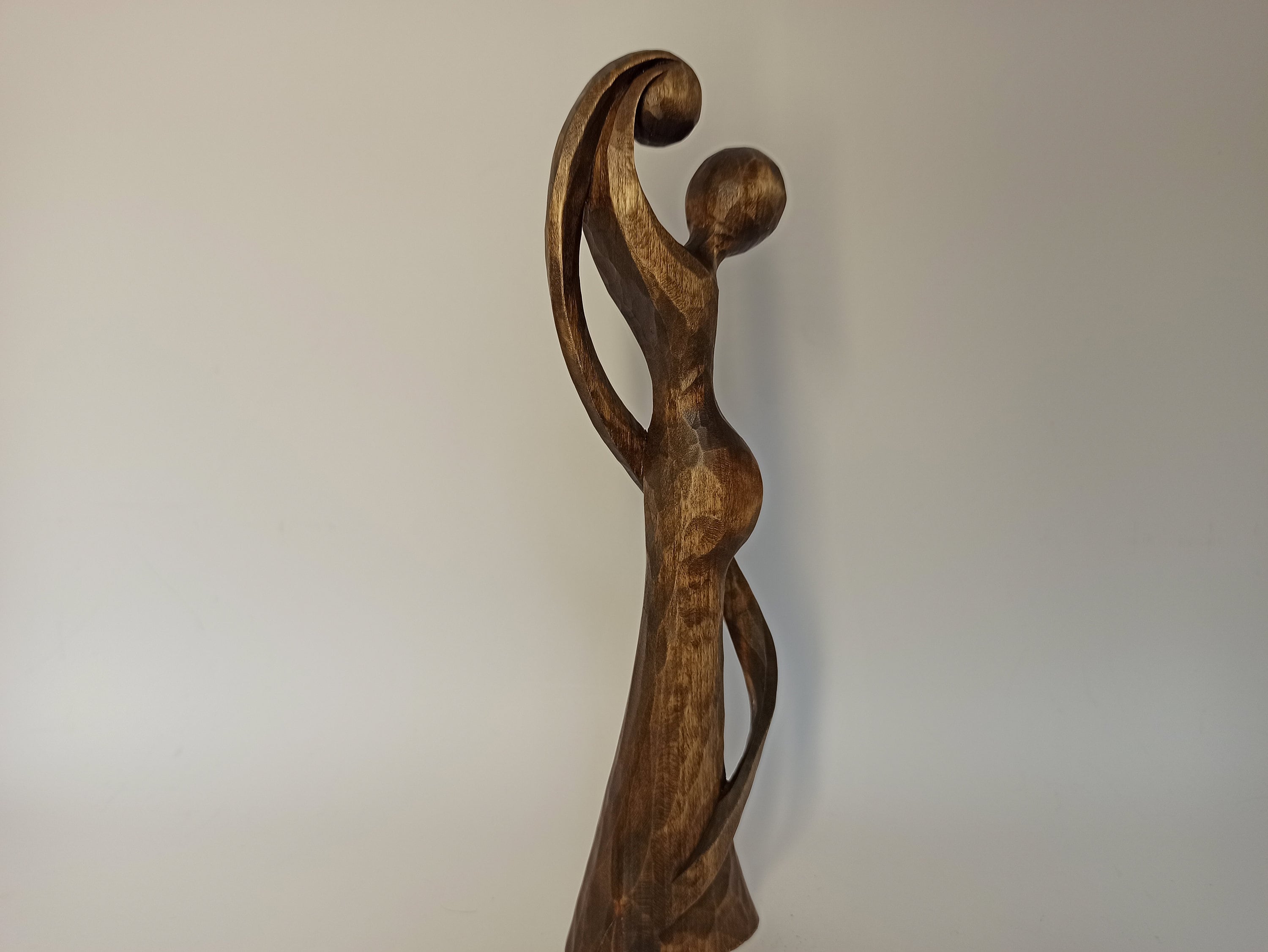 Mother child sculpture 8.5 Wood carving Family | Etsy