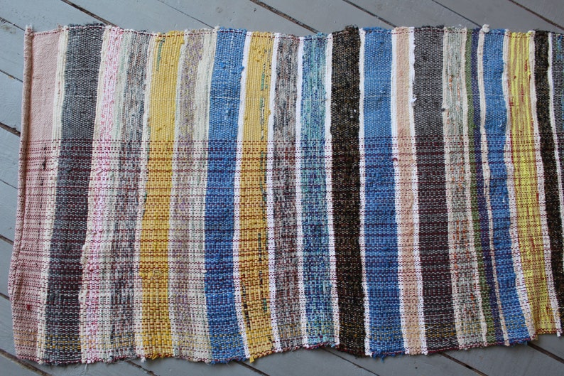 2'1x16'5 ft RAG RUG Runner Vintage Rag | Etsy