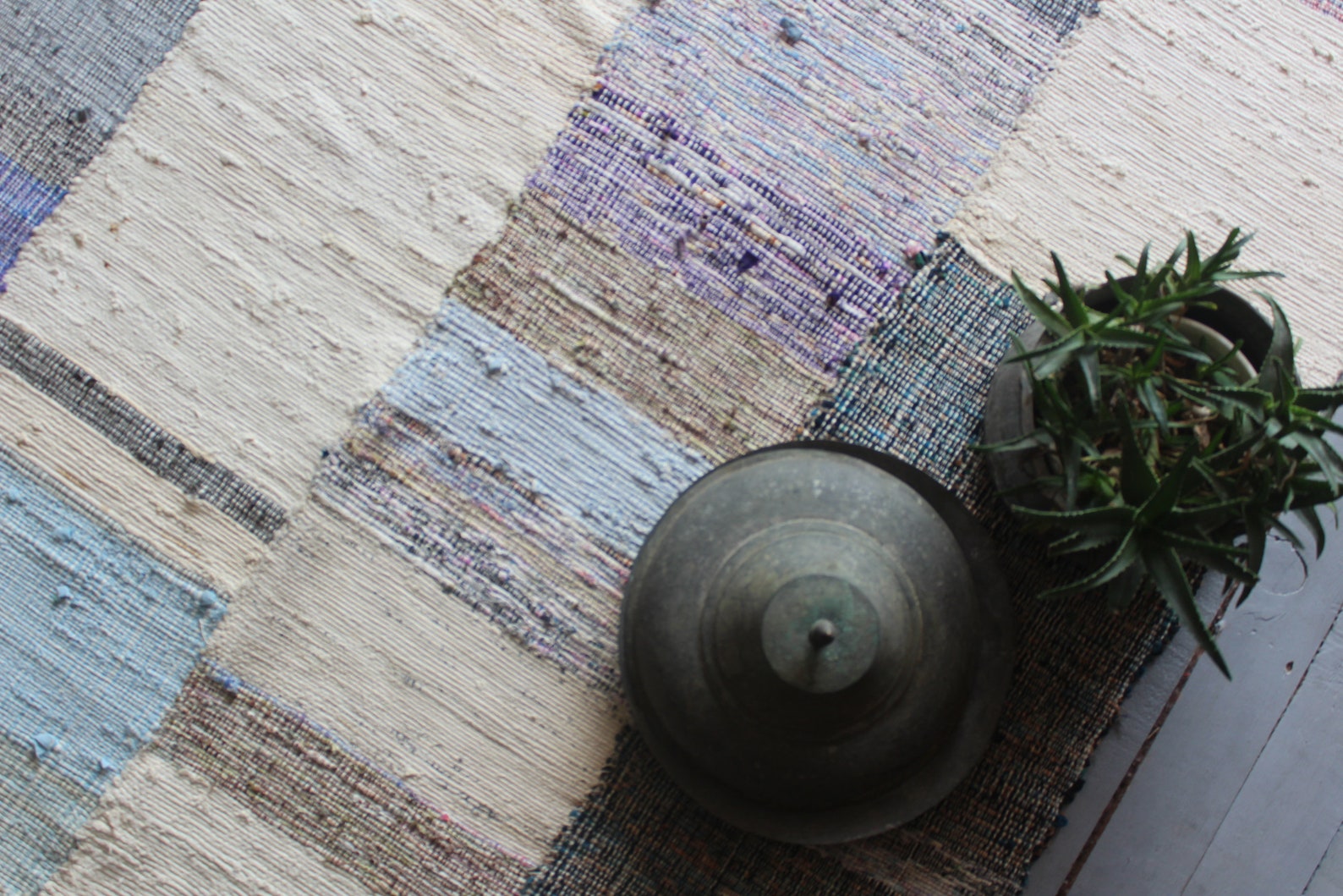 4'8x7'4 Ft Vintage Rag Rug Handmade Rag | Etsy