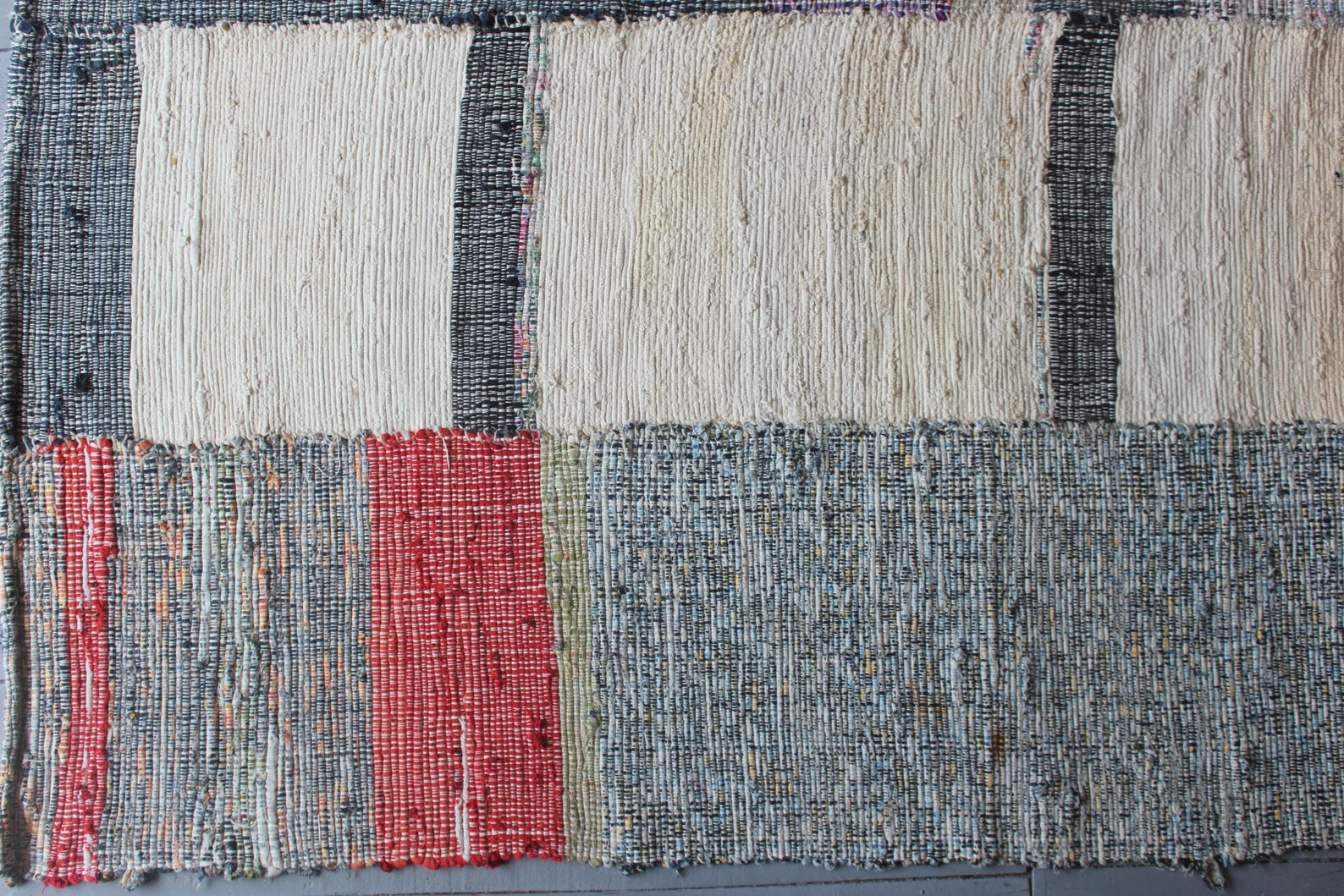 4'8x7'4 Ft Vintage Rag Rug Handmade Rag | Etsy