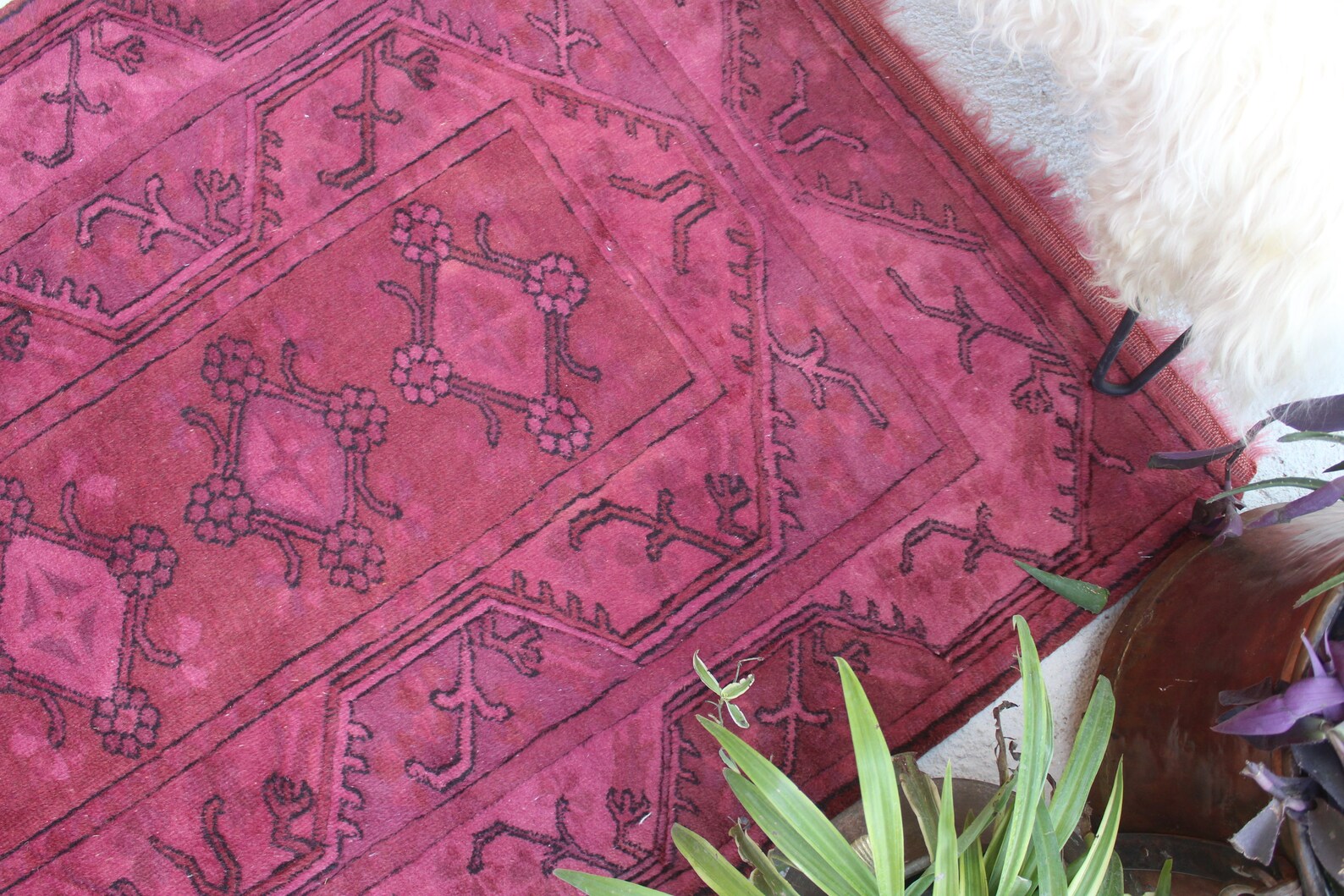 3'9x6'5 Ft Vintage Over Dyed Rug Vintage - Etsy