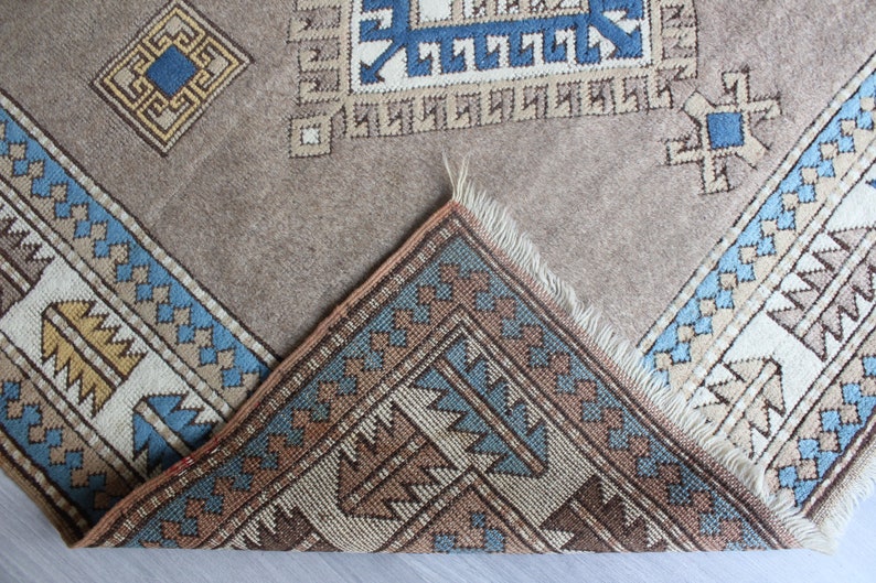Vintage Camel Color Rug , Ethnic Design Rug, Bohemian Rug , Large ...