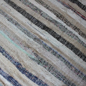5'6"x9'2" Ft Vintage RAG RUG, Vintage Chaput Kilim, Bohemian Rag Rug ...