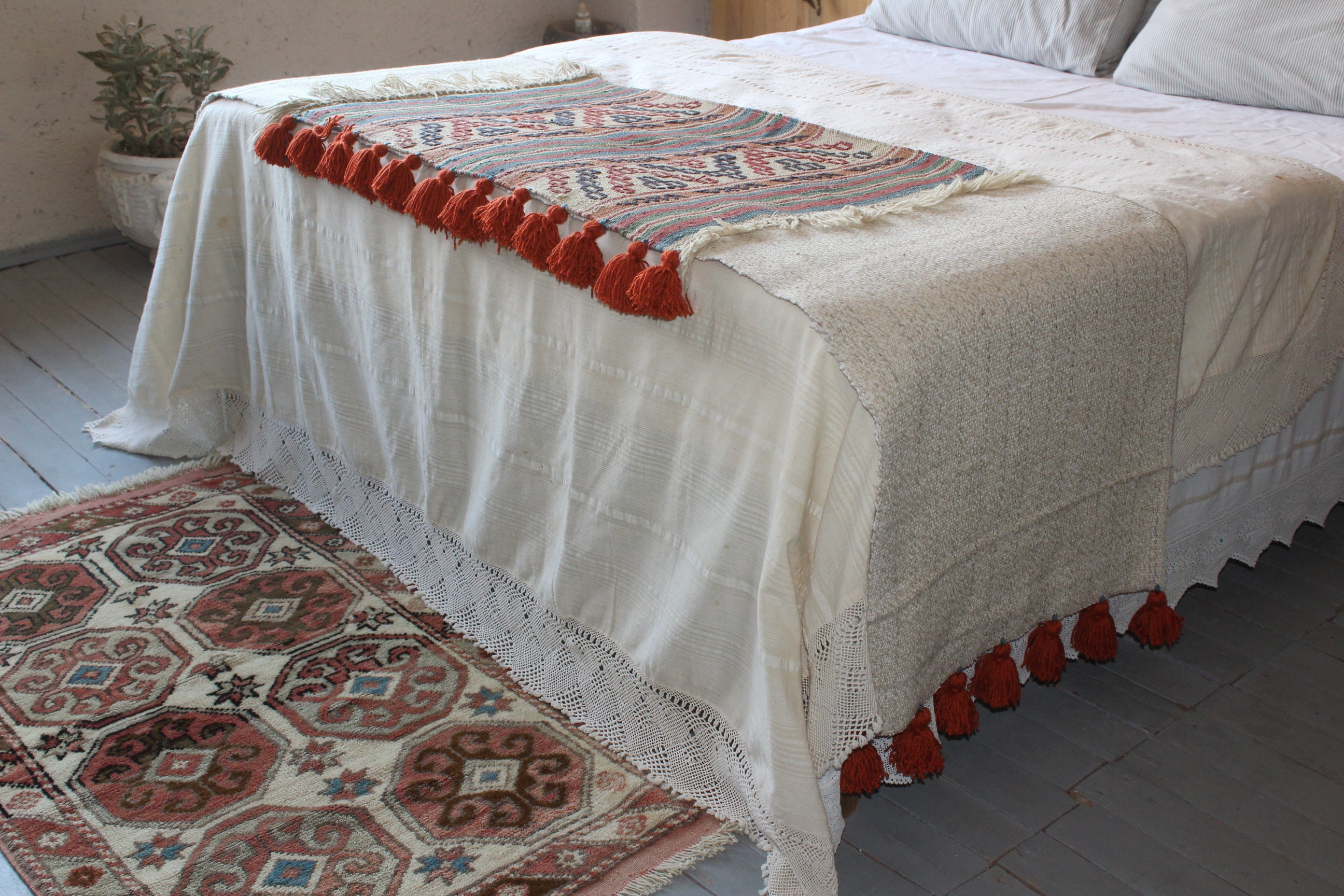 24x95 inch Ethnic KILIM Throw, Decorative Throw, Bohemian Throw ...