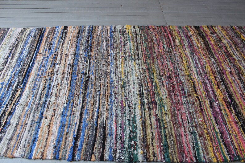 4'3x10'2 Ft Vintage RAG RUG Vintage - Etsy