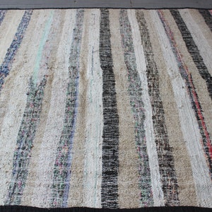 5'6"x9'2" Ft Vintage RAG RUG, Vintage Chaput Kilim, Bohemian Rag Rug ...