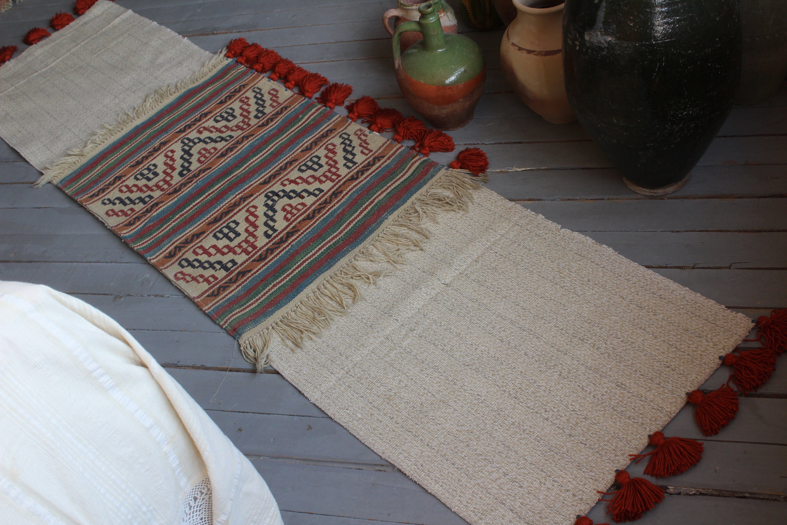 24x95 inch Ethnic KILIM Throw, Decorative Throw, Bohemian Throw ...