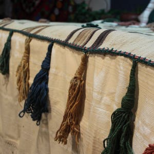 Vintage Natural Wool Throw,tribal Bohemian Handwoven Wool Ethnic ...