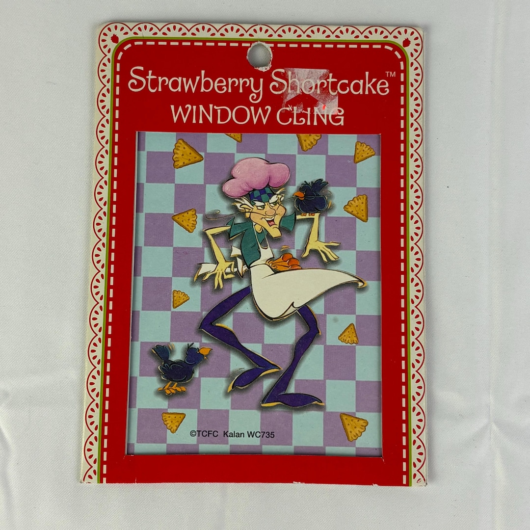 2003 Strawberry Shortcake Window Cling - Peculiar Purple Pie Man Car ...