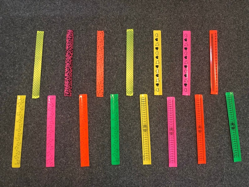 80s Neon Slap Bracelets / 1980s Made in Taiwan / Vintage Smack | Etsy