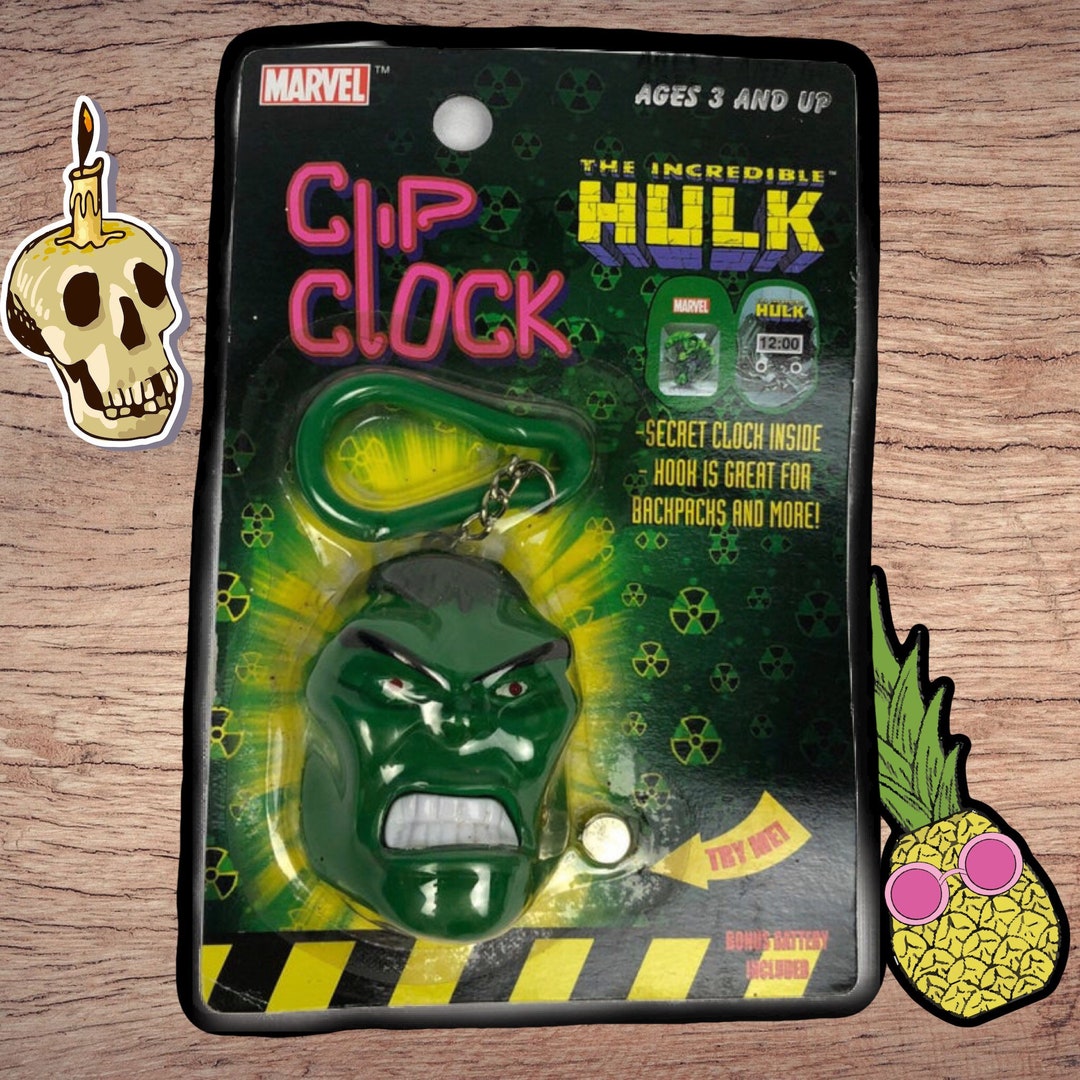 Incredible Hulk Clock Keychain / Clip Watch / Collectible Key Chain ...