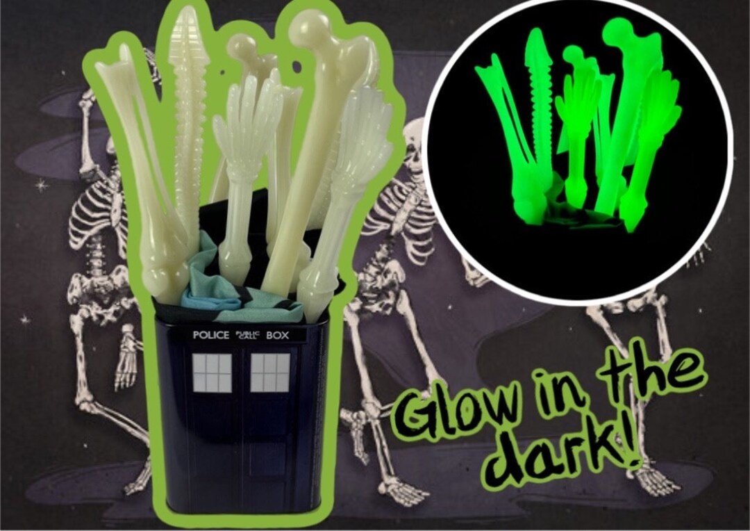 Bones Pens Set / Novelty Funny Kids Joke / Nurses Doctors Radiology Dentist Arts & Crafts / Pen ...