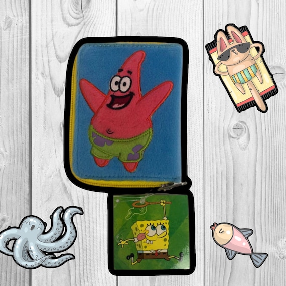 Fuzzy Patrick Star Wallet / Viacom / Nickelodeon / Sponge Bob - Etsy